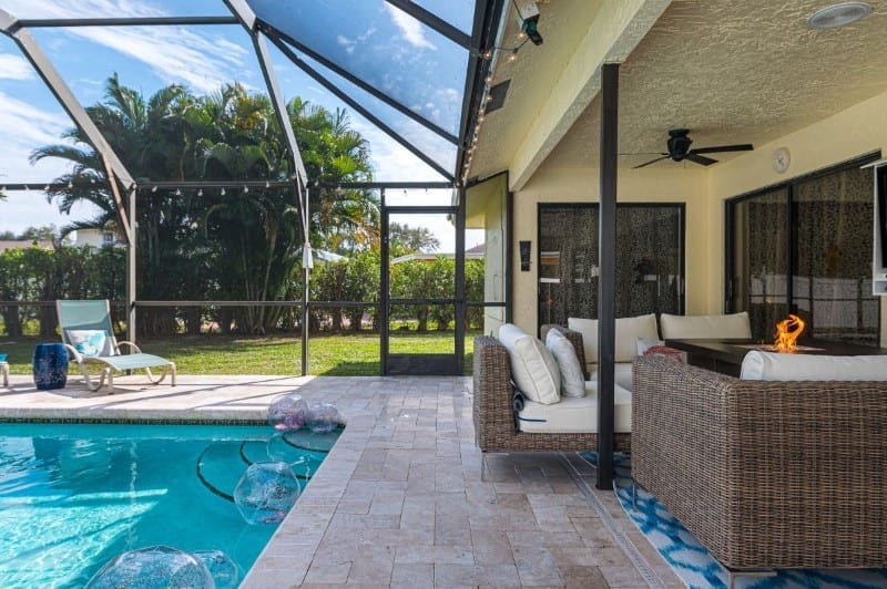 Boca Raton Patio and Pool Makeover Reveal featuring Outer